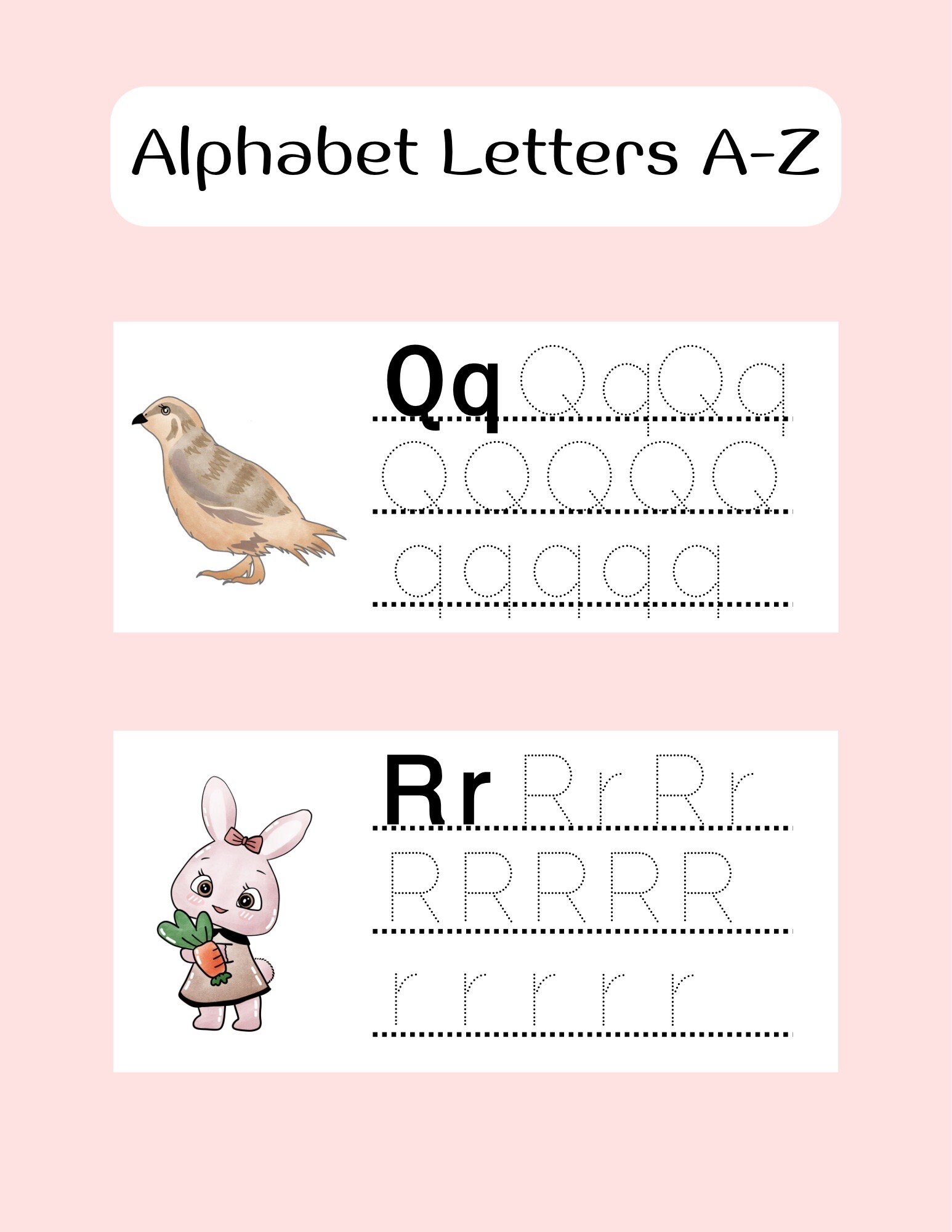 Alphabet Letters A-z,alphabet Coloring Pages, Preschool Coloring Pages ...