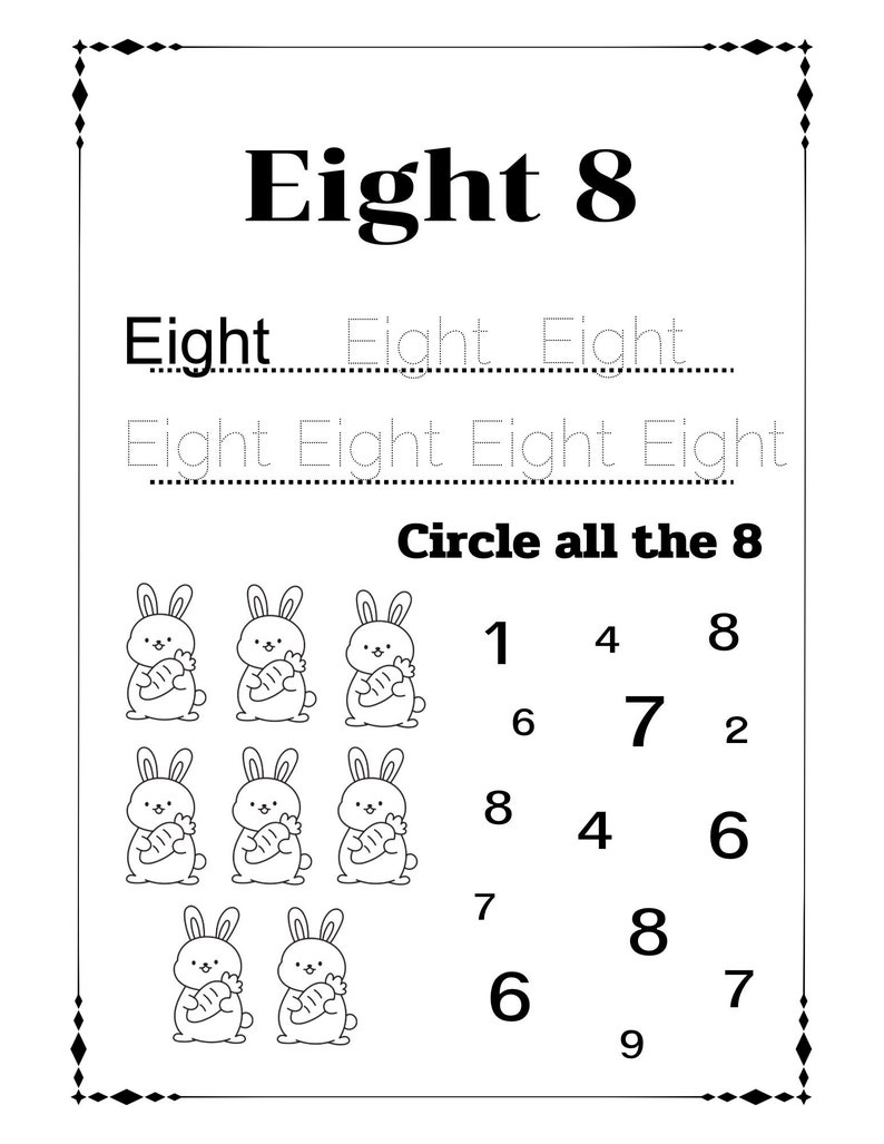 Number Exercises1-10,worksheets,printable Preschool Activities ...
