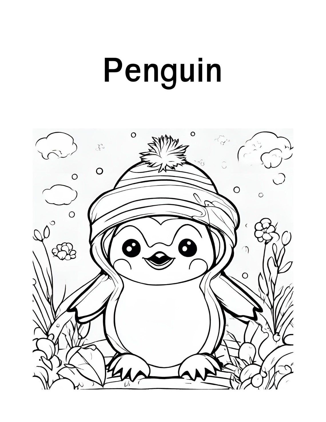 Animal Coloring Page /name of Various Animals,printable Preschool ...