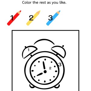 Color to Match the Numbers,printable Match Color,matching Numbers ...