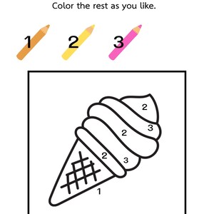 Color to Match the Numbers,printable Match Color,matching Numbers ...