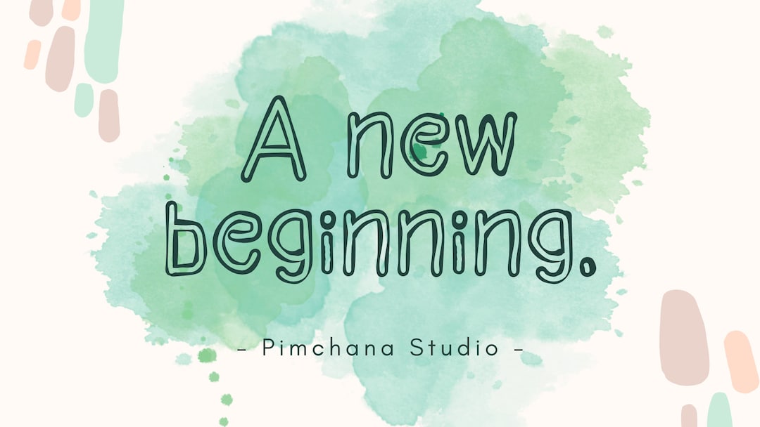 A New Beginning Font Handwritten Font Cute Font Cricut - Etsy