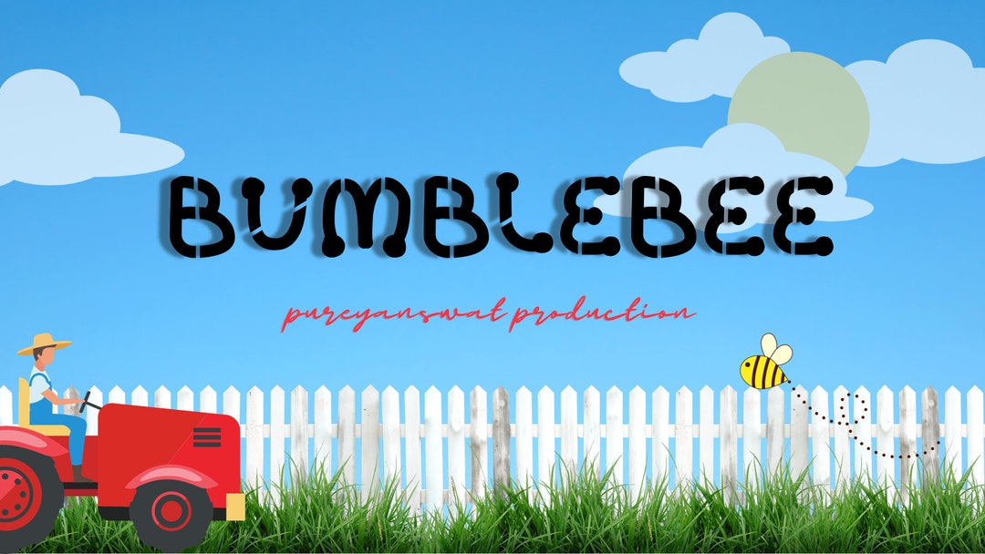 Bumblebee Font Handwritten Font Cute Font Cricut Fontfun - Etsy