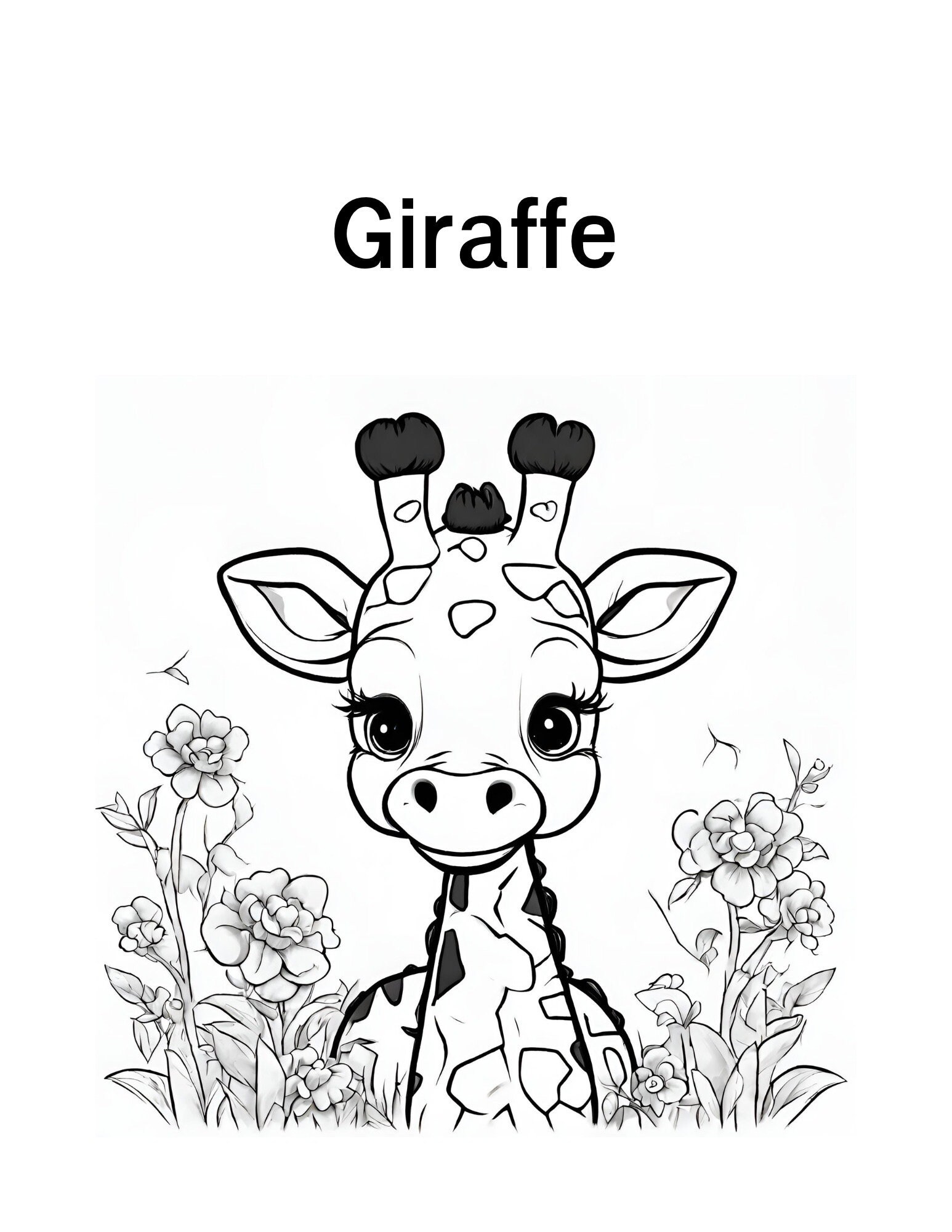 Animal Coloring Page /name of Various Animals,printable Preschool ...