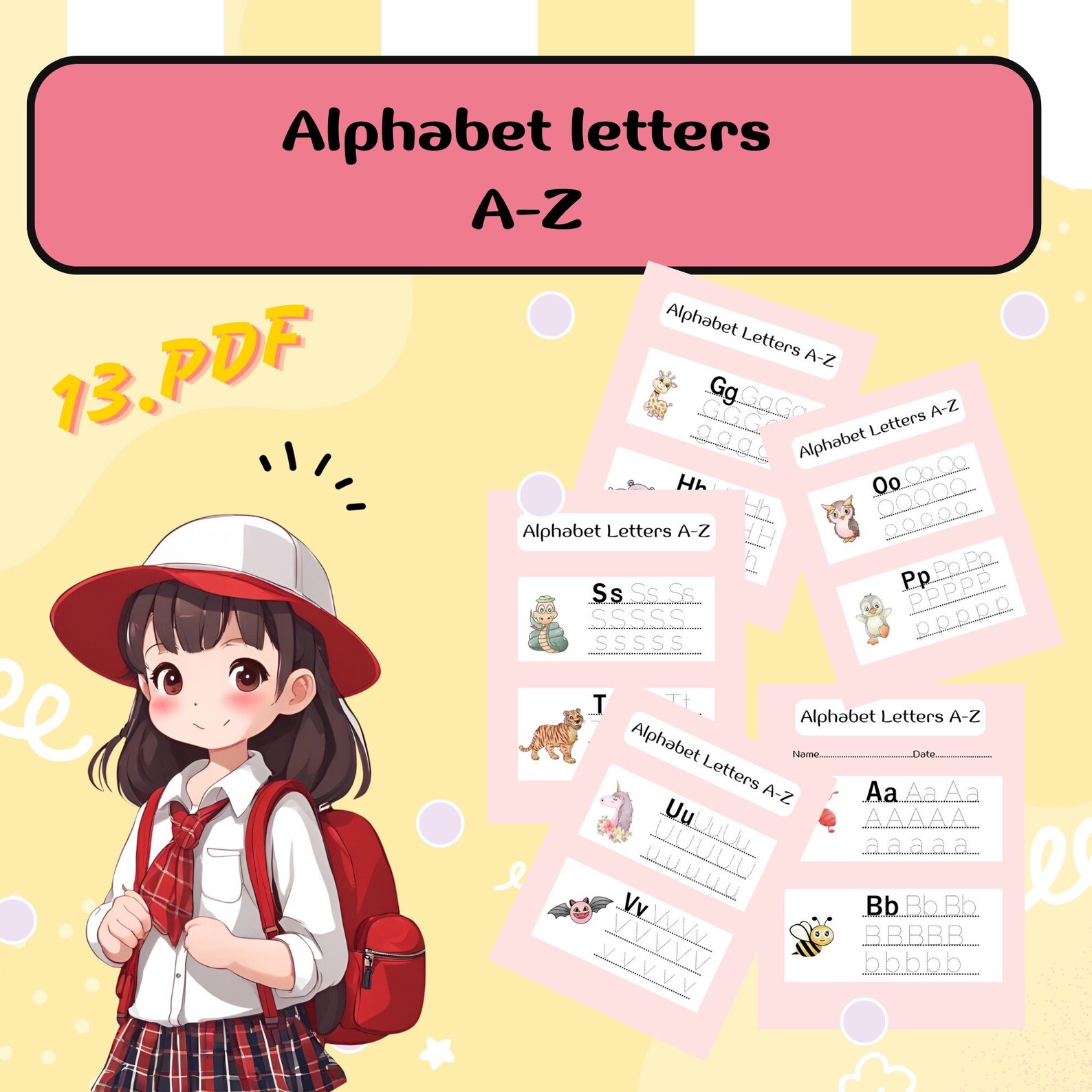 Alphabet Letters A-z,alphabet Coloring Pages, Preschool Coloring Pages ...