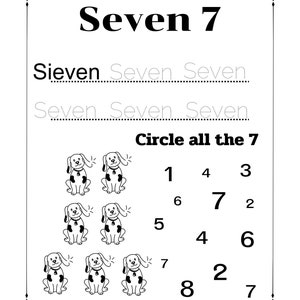 Number Exercises1-10,worksheets,printable Preschool Activities ...