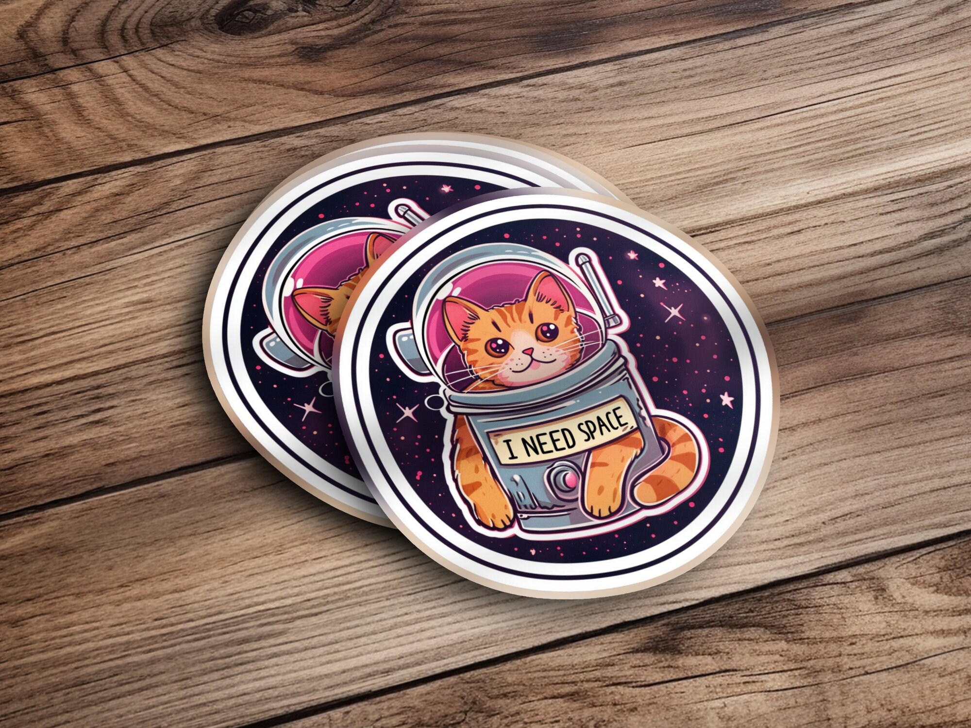 Cute Space Cat Png Download File Cute Space Cat Digital Artwork Pink Kitten In Astronaut