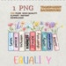 Equality Floral Clipart PNG - High-quality Digital Download, Love Peace ...