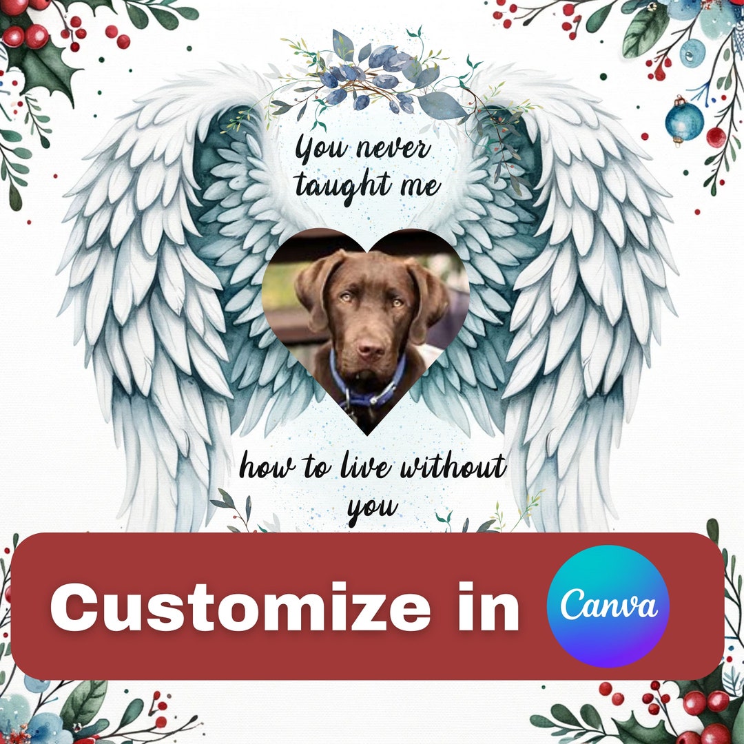 Canva Personalized Memorial Christmas Ornament Template Death - Etsy