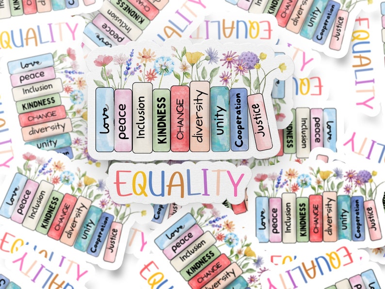 Equality Floral Clipart PNG - High-quality Digital Download, Love Peace ...