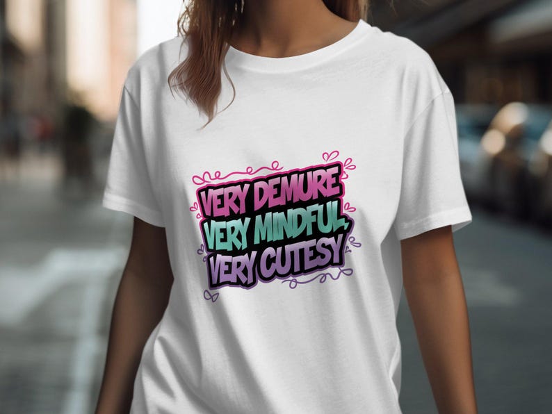 Very Demure Very Mindful PNG Download, Digital Art Print PNG Instant ...