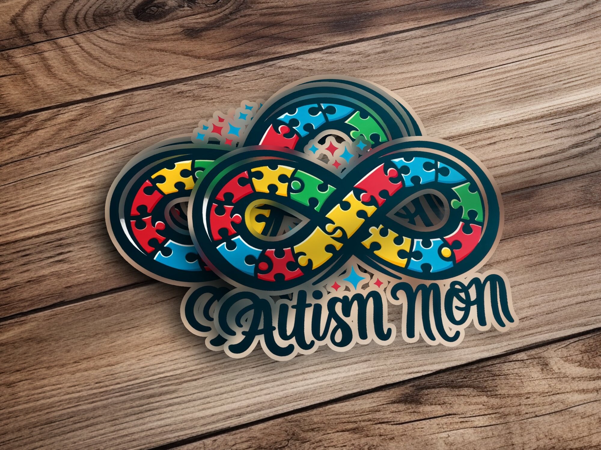 Autism Mom Infinity Puzzle Piece Digital Download, Colorful Autism ...