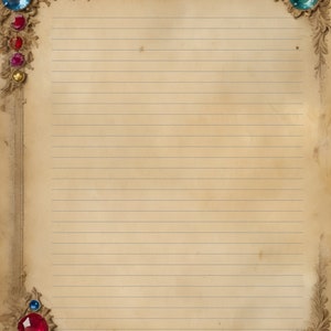 Weathered Jeweled Parchment Journal Pages Set of 200. - Etsy