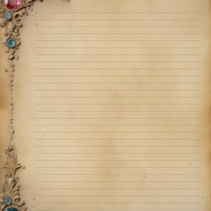 Weathered Jeweled Parchment Journal Pages Set of 200. - Etsy