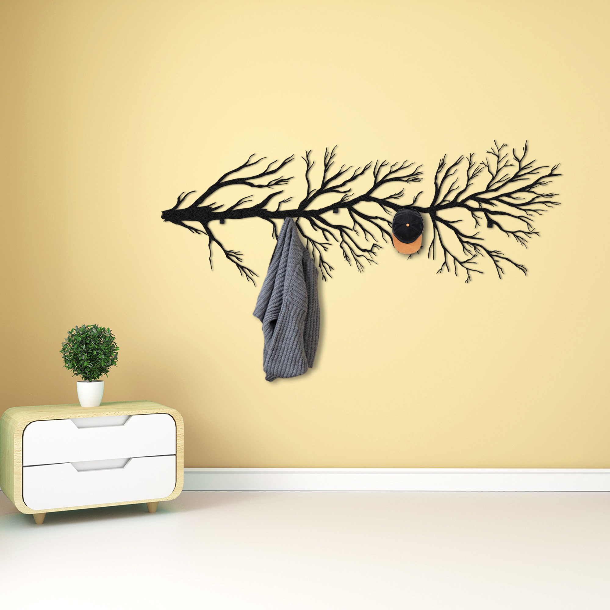 106 Extra Large Tree Branch Coat Rack Wall Mounted - Etsy