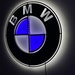 BMW LED Metal Wall Sign, Garage Decoration, Racing Decor, Car Logo, Man ...