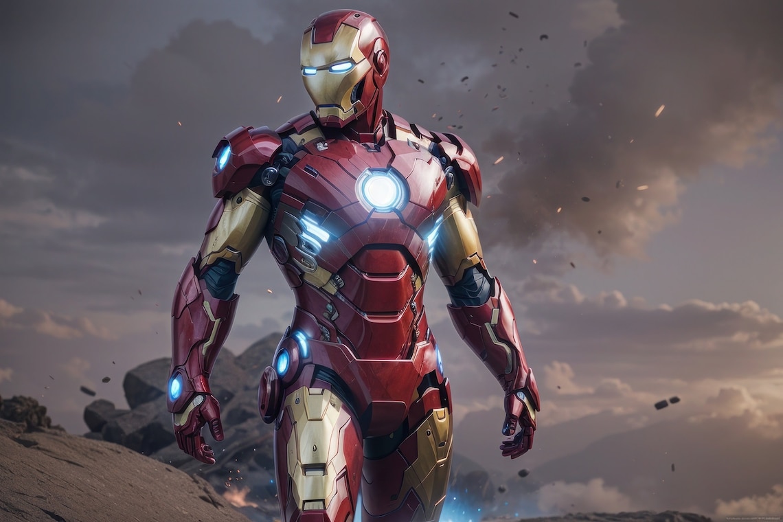 Iron Man Full Armor AI Art AI Generated Art Digital Art Digital Art ...