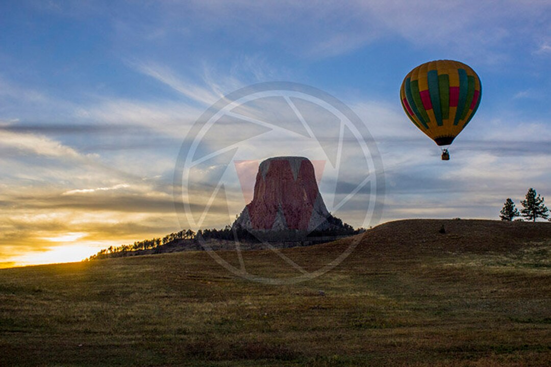 Devils Tower Balloon Photograph by Tim Mandese - Etsy