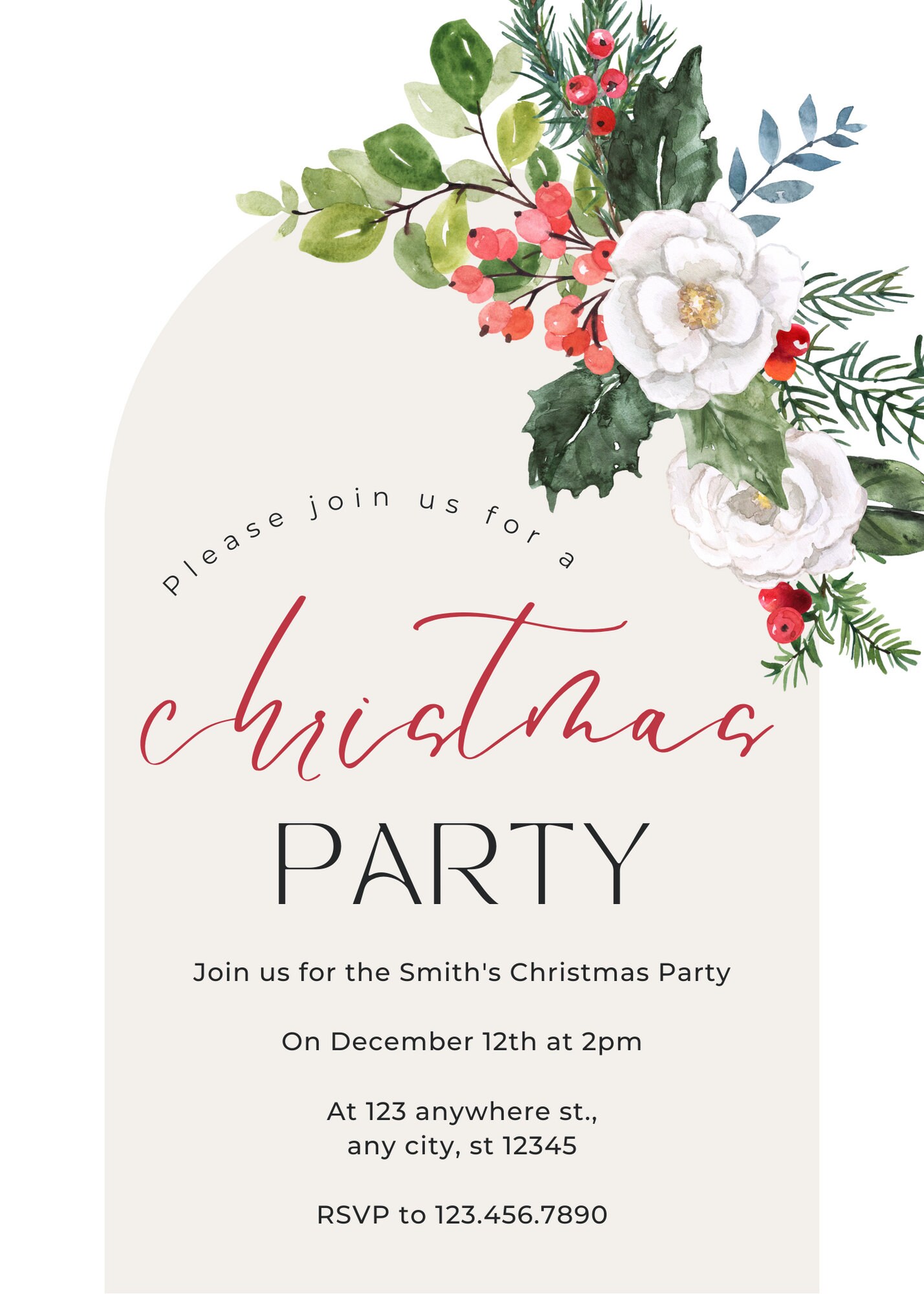 Christmas Party Digital Printable - Etsy