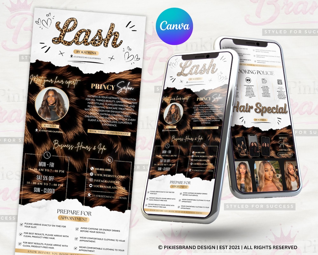 Acuity Scheduling Template Lash Tech, Lash Tech Booking Site, Website ...
