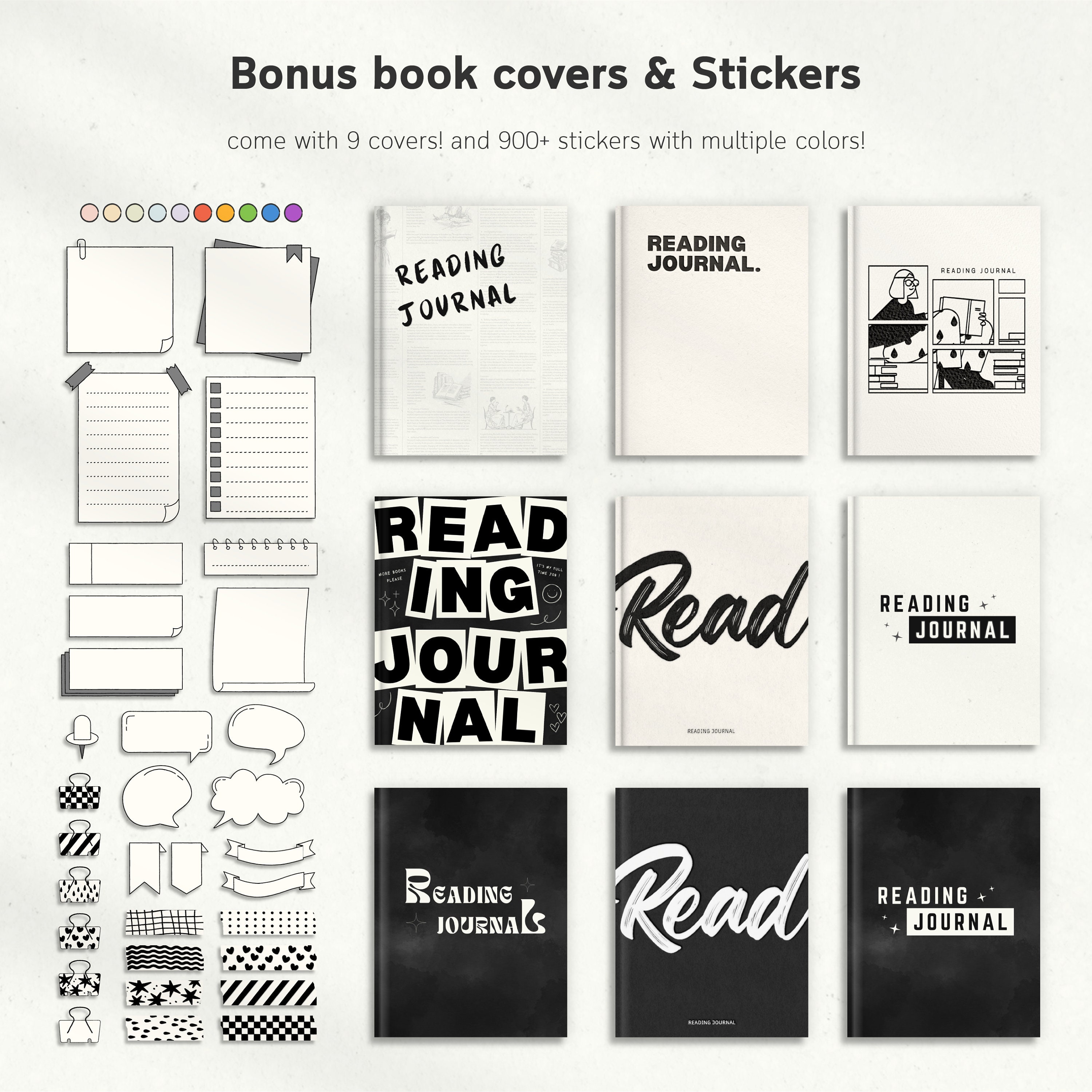 Digital Reading Journal, Goodnotes, Planner, Book Review, Book Tracker ...