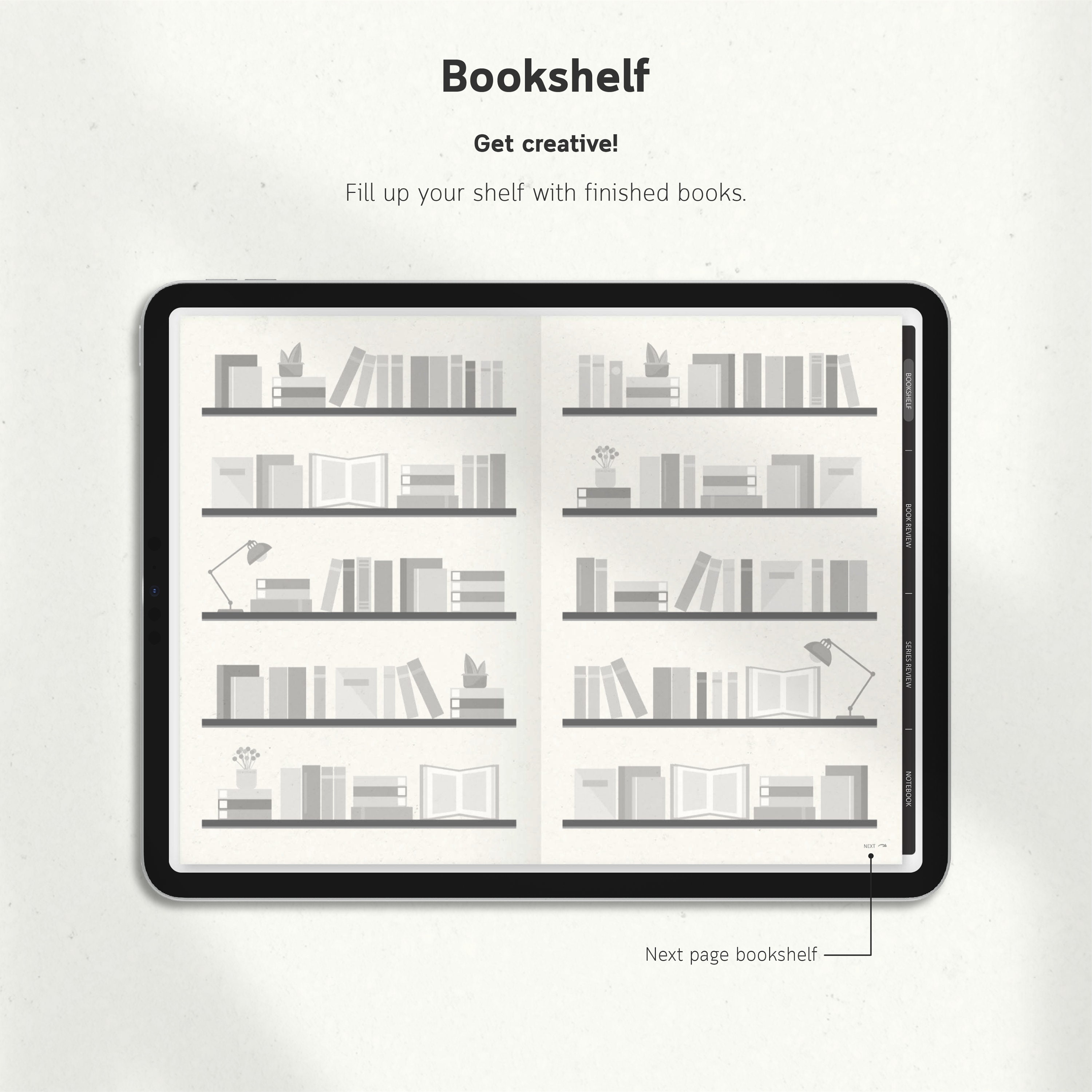 Books Review, Reading Journal, Digital, Planner, Goodnotes - Etsy