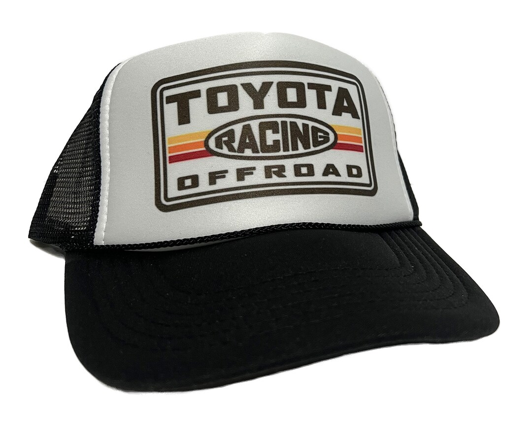 Toyota Offroad Racing Trucker Hat Vintage Inspired Black Trendy Unisex ...