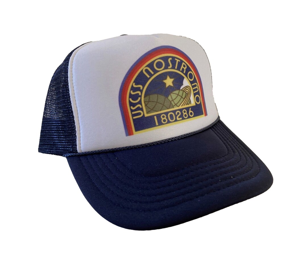 Alien USCSS Nostromo Trucker Hat Vintage Inspired Trendy Navy Blue ...