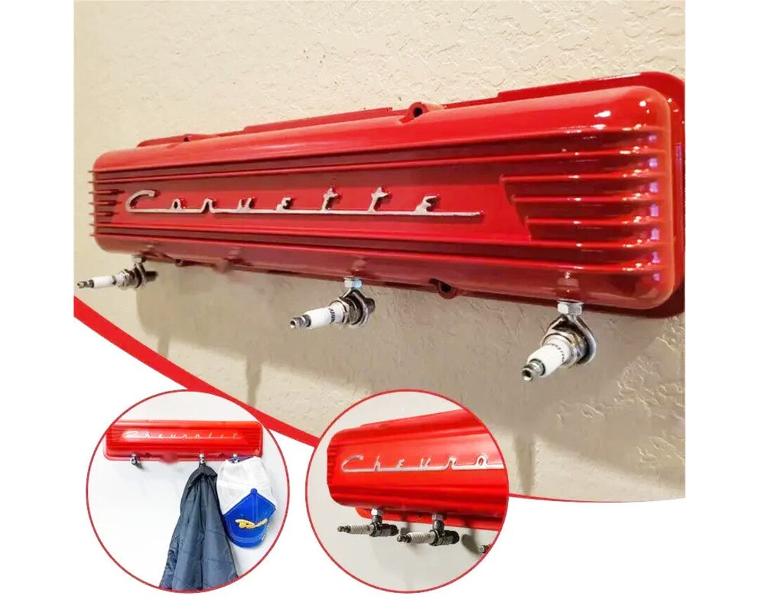 Air Valves Design Rack With 3 Hooks Storage Rack Vintage Bonnet Wall ...