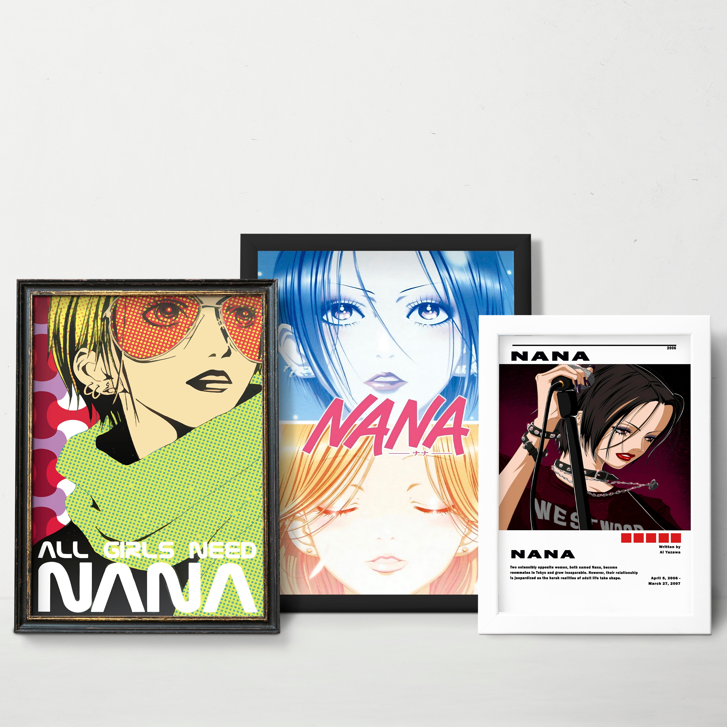 Set of 3 Nana Anime Poster Nana Printable Wall Art Nana Komatsu Nana ...