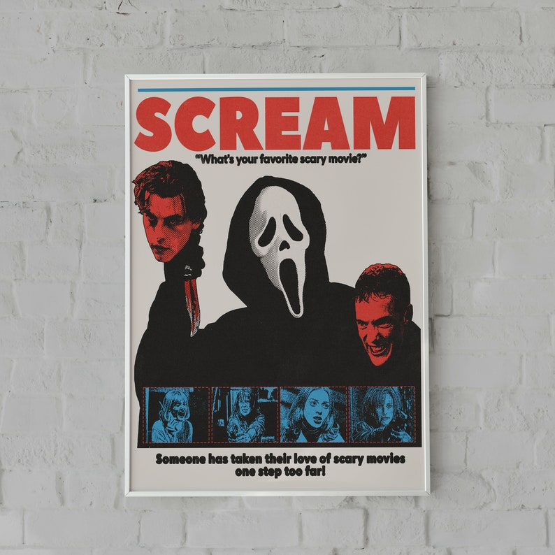 Scream Movie Poster Wall Art Wall Prints Home Decor Gift Poster Movie ...