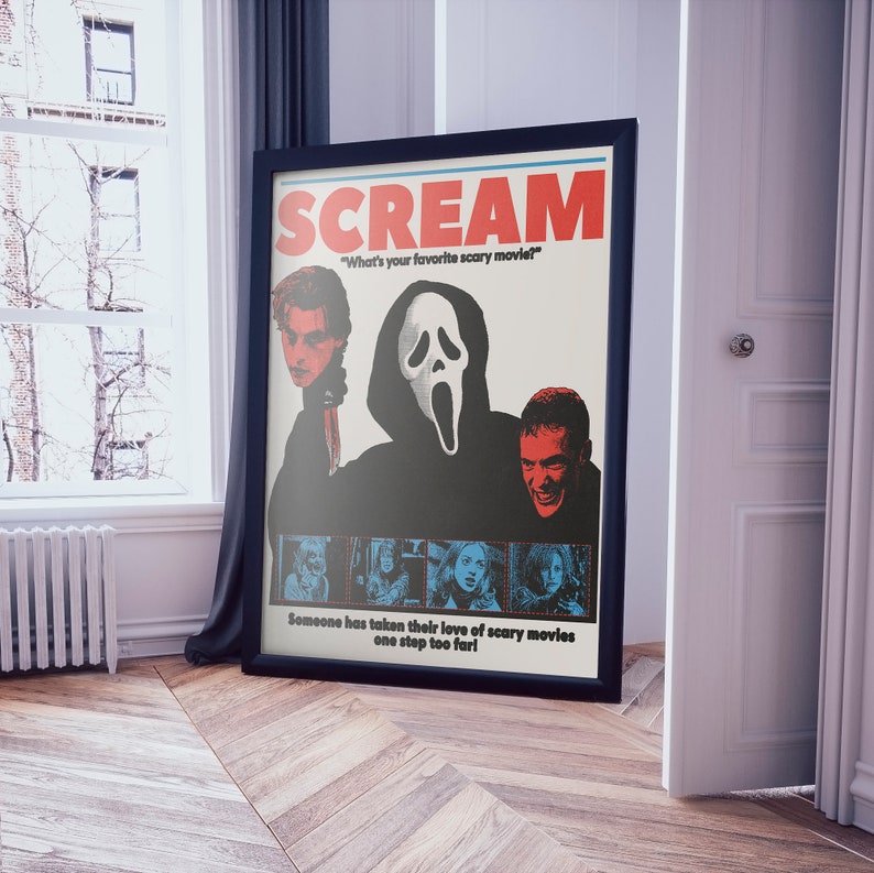 Scream Movie Poster Wall Art Wall Prints Home Decor Gift Poster Movie ...
