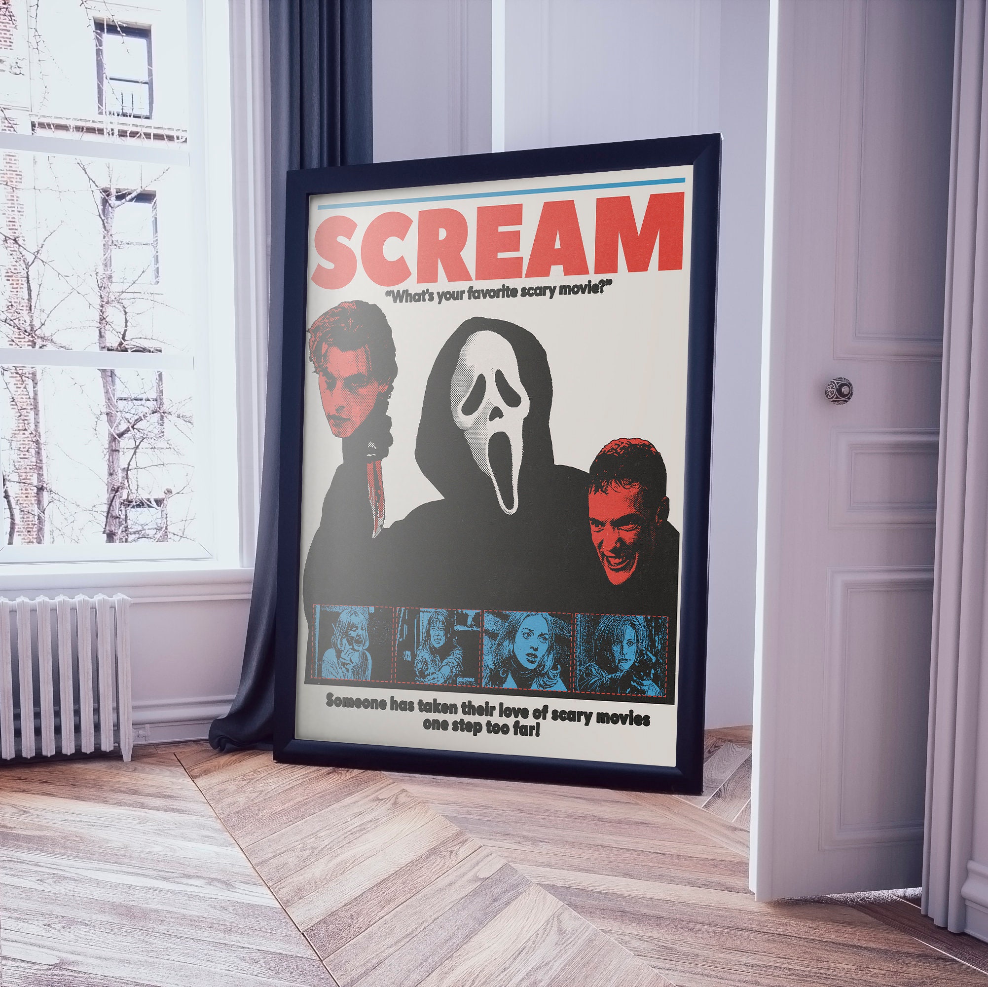 Scream Movie Poster Wall Art Wall Prints Home Decor Gift Poster Movie ...