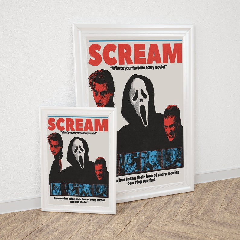 Scream Movie Poster Wall Art Wall Prints Home Decor Gift Poster Movie ...