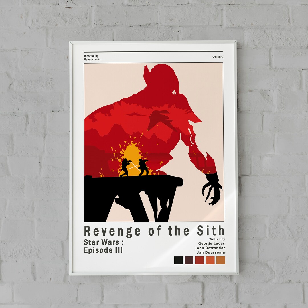 Star Wars Revenge of the Sith Poster Revenge of the Sith Custom Poster ...