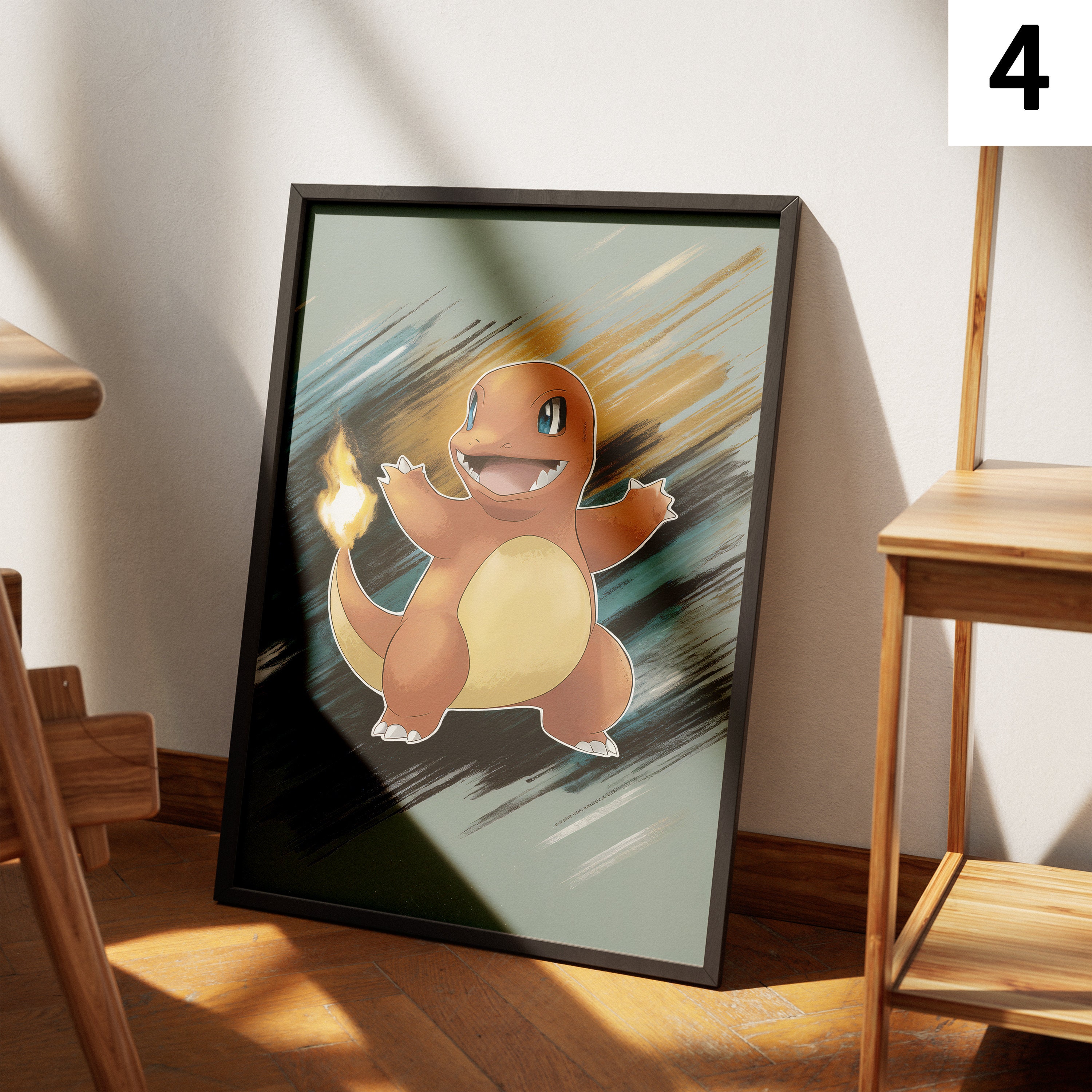 Pokemon Poster Set of 4 Poster Pokemon Wall Art Print Pokemon Travel ...