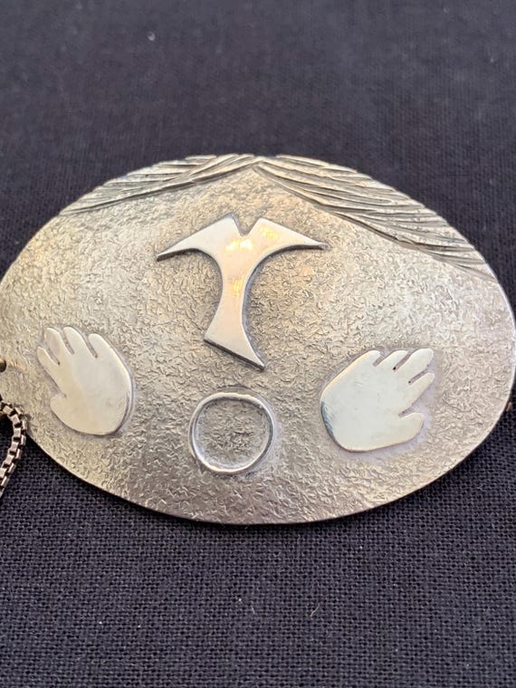 Vintage Daniel Phillips Hopi Overlay large sterling s… - Gem