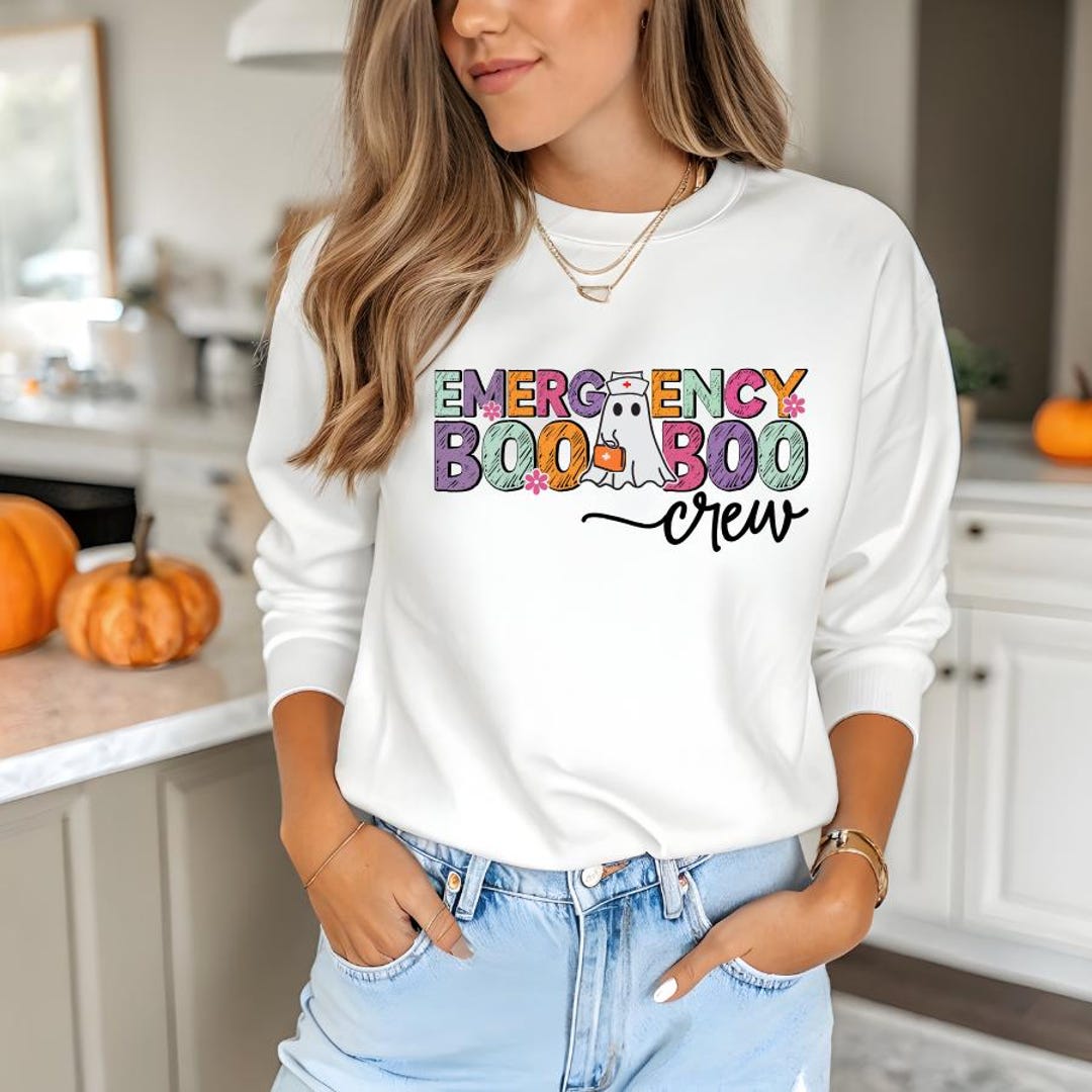 ER Boo Boo Nurse Long Sleeve Tee, Cute Medical Staff Gift, Unisex ...