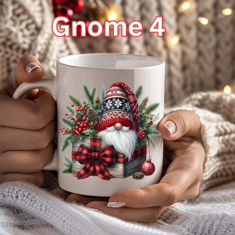 Christmas Gnomes Holiday Mug, Cute Gnome Mug, Christmas Gnome ...