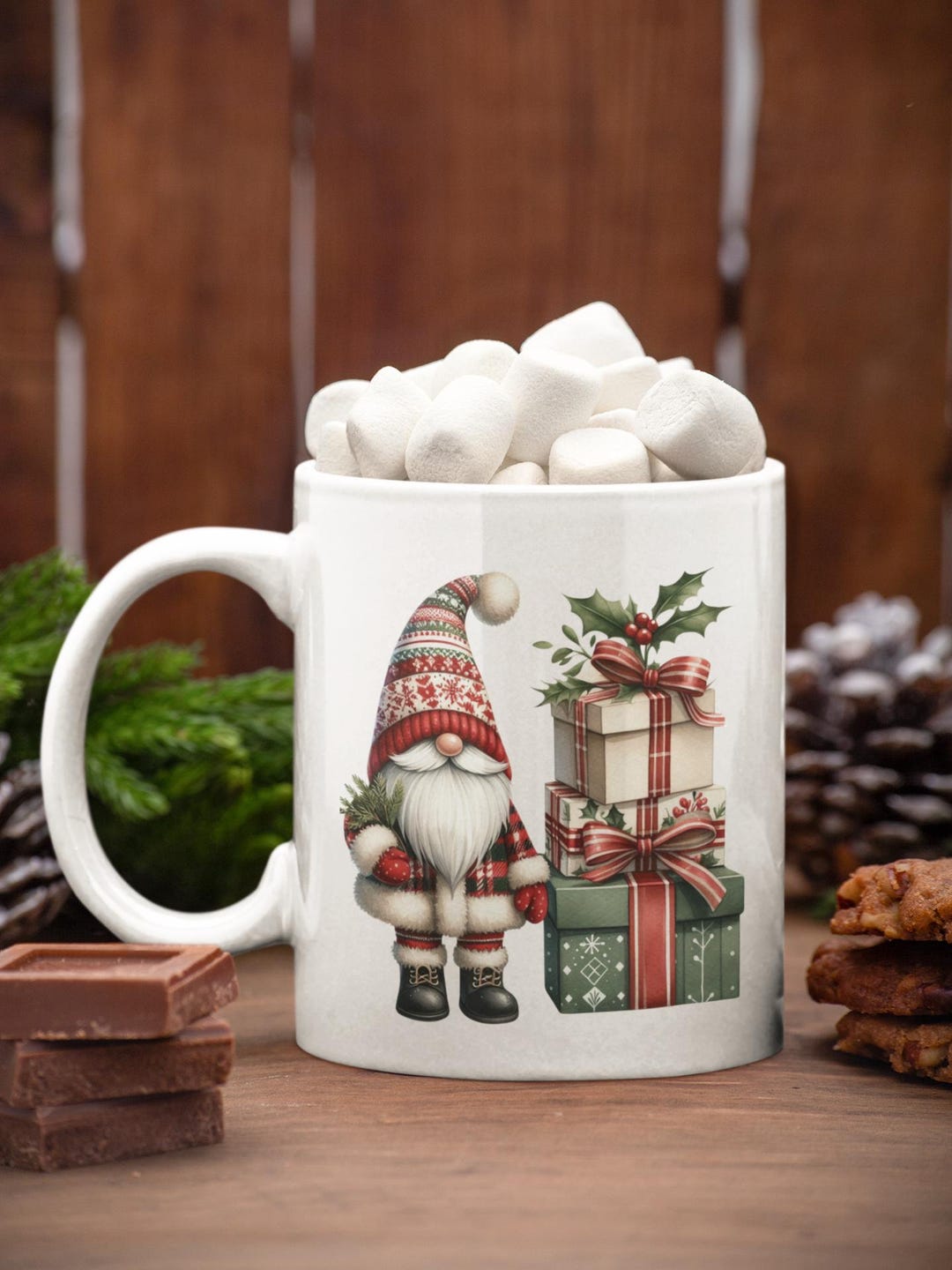 Christmas Gnomes Holiday Mug, Cute Gnome Mug, Christmas Gnome ...
