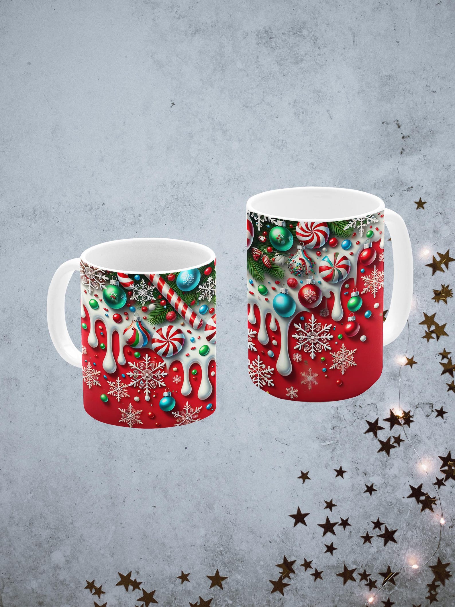 Cute Christmas Candy Cane Mug, Christmas Gingerbread Mug, Christmas ...