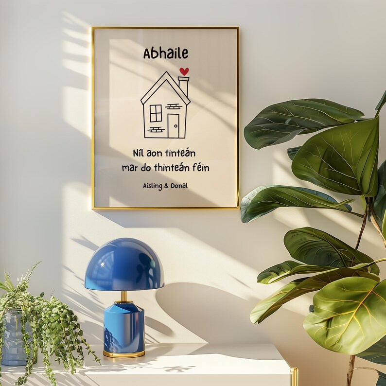 Abhaile Definition Print, Irish Print, Irish Home Decor, Ireland Print ...
