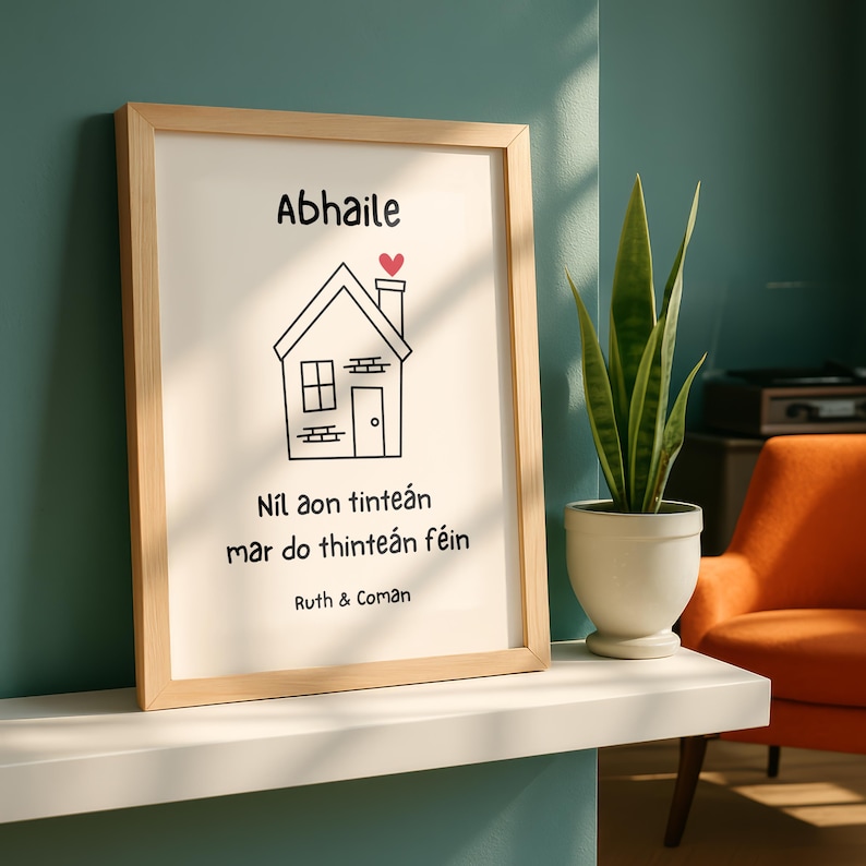 Abhaile Definition Print, Irish Print, Irish Home Decor, Ireland Print ...