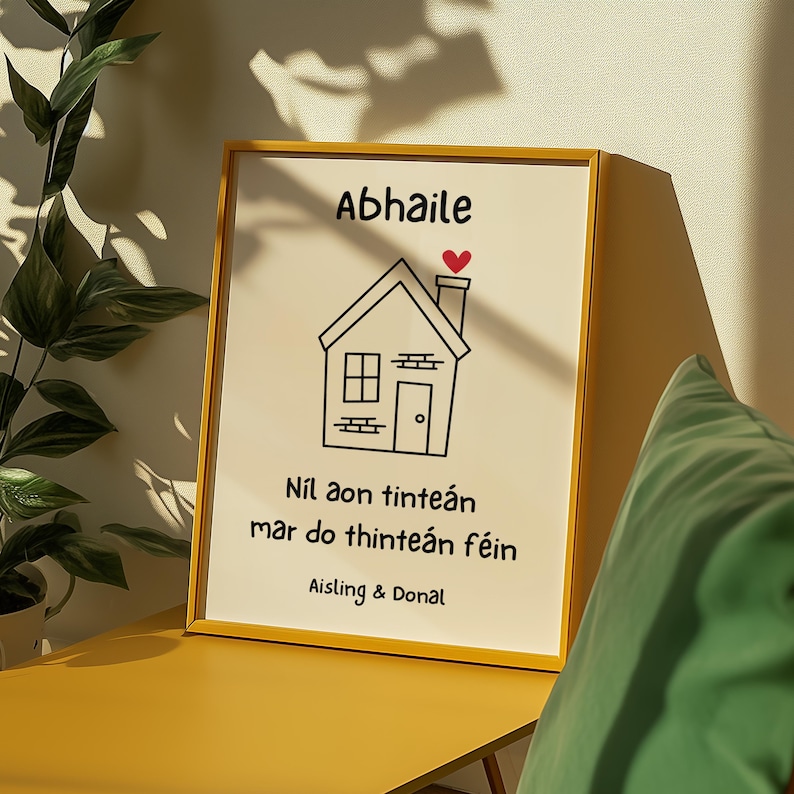 Abhaile Definition Print, Irish Print, Irish Home Decor, Ireland Print ...