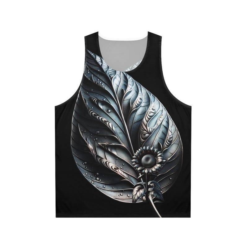 Sunflower Tank Top, Unique Floral Design, Botanical Unisex Tank, Nature ...