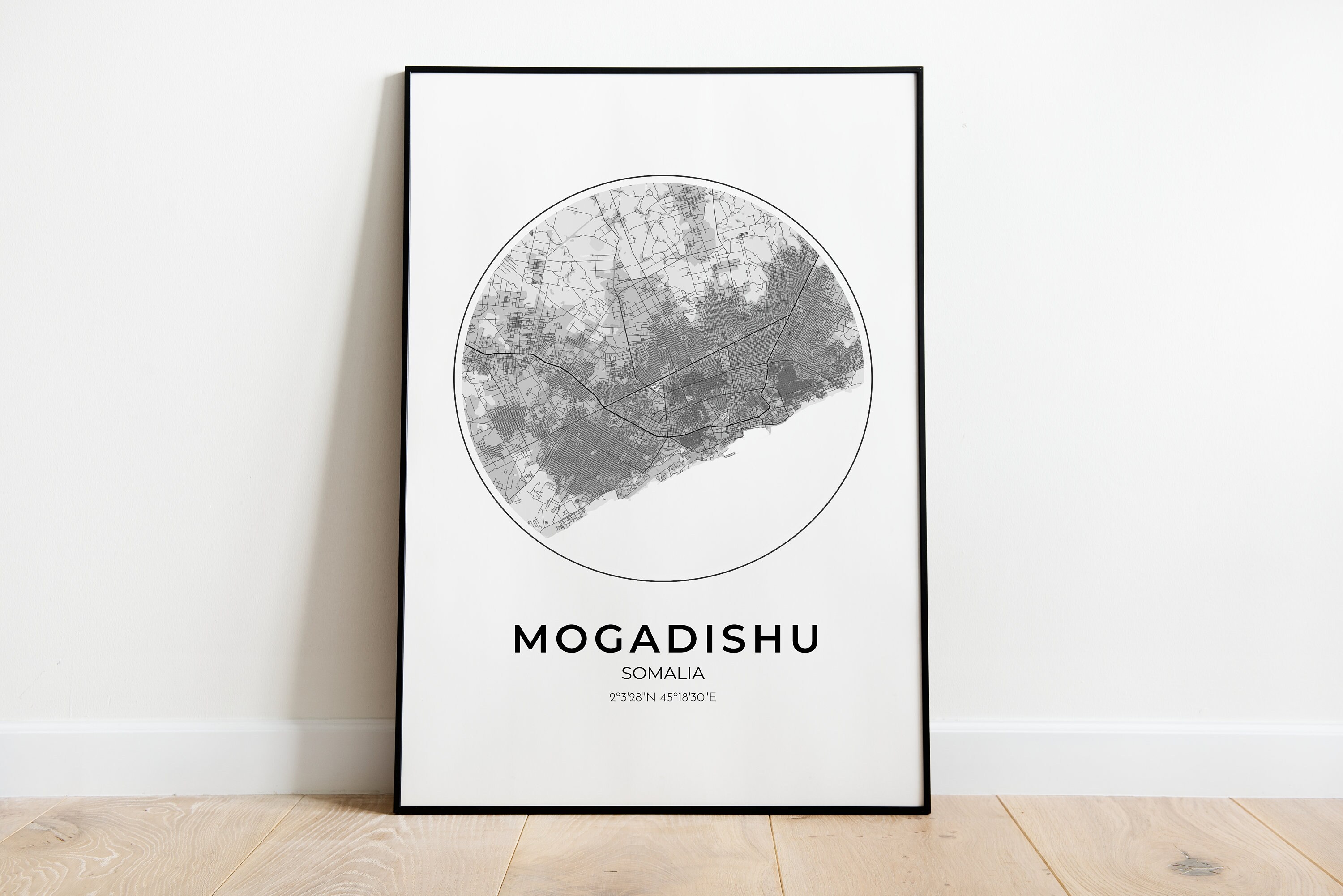 Mogadishu Map Poster, Mogadishu Map Print, Mogadishu City Map Print ...