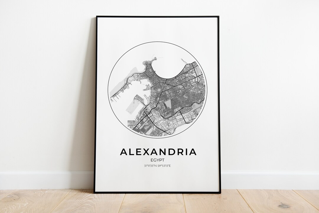 Alexandria Map Poster, Alexandria Map Print, Alexandria City Map Print ...