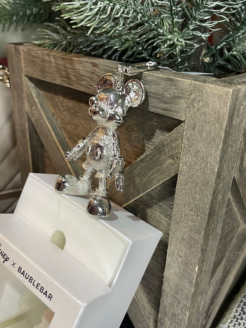 BAUBLEBAR DISNEY Mickey Mouse Silver Bag Charm This Textured Baublebar ...
