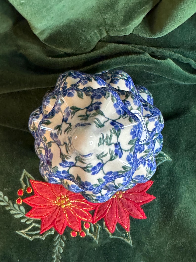 Boleslawiec Polish Pottery Tree Ornament. Simply Stunning, Handmade in ...