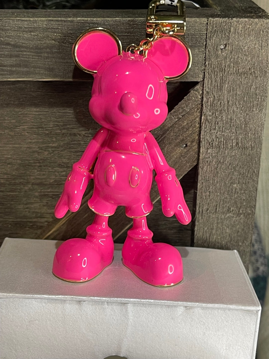 BAUBLEBAR DISNEY Mickey Mouse Hot Pink Bag Charm This Beautifully ...